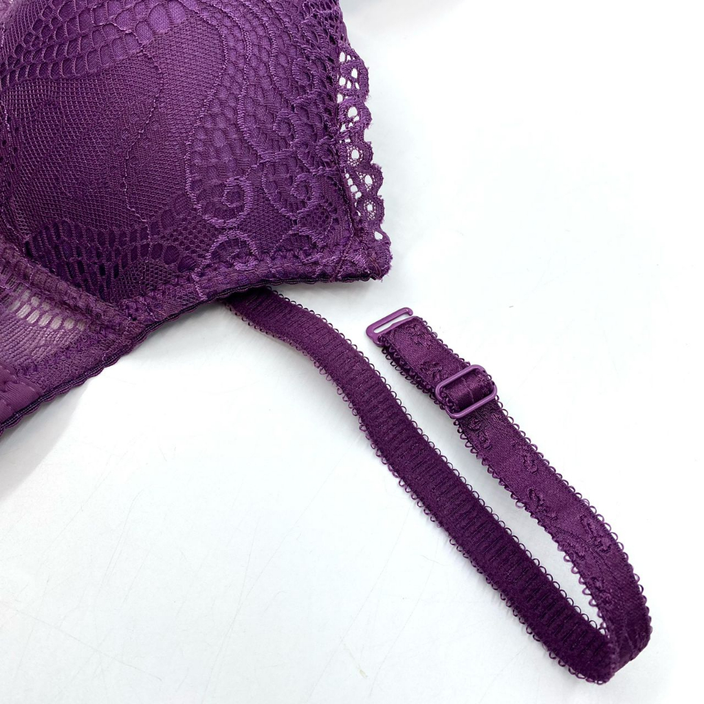 Bra Wired Full Cup Bra Women 34-42BC Thin Sponge Bra Baju Dalam Wanita ...