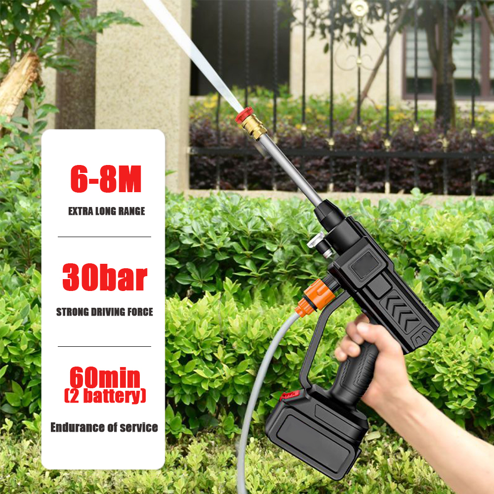 20000mah cordless water jet high pressure Water spray gun wireless ...
