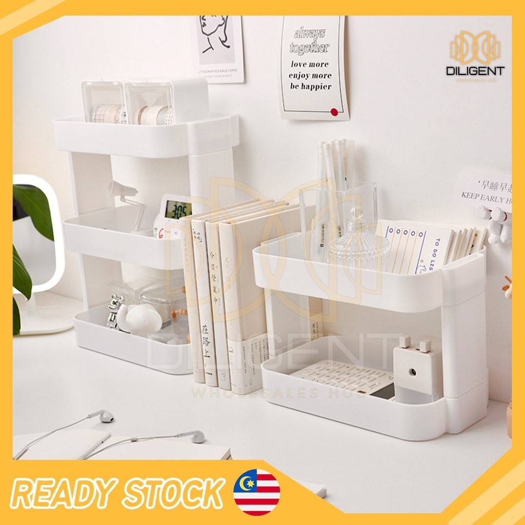【D185 READY STOCK】 Multifunctional Desk Organizer Multi-Layer Storage ...