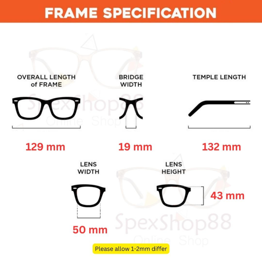 MODEL 89017 | 50-18-145 | MEMORY TITANIUM IP FRAME | RETRO DESIGN ...