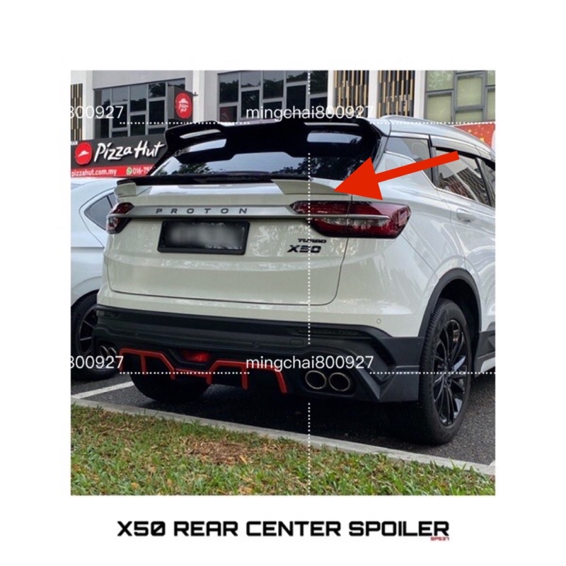 PROTON X50 ZEUS CENTER SPOILER Fiber （WIH PAINT） | Shopee Malaysia