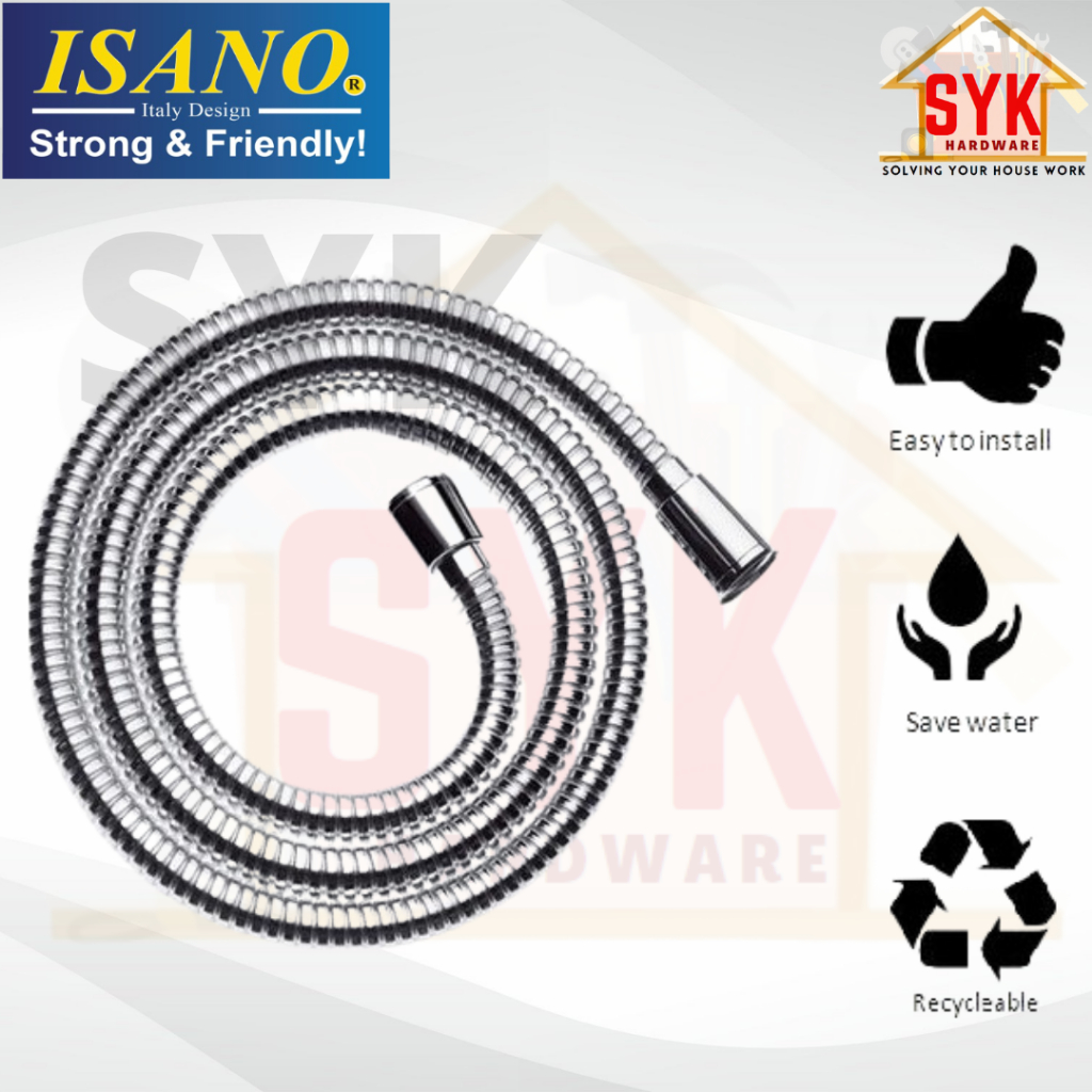 SYK Isano Stainless Steel Shower Hose Flexible Hose Bathroom Bidet Hose ...
