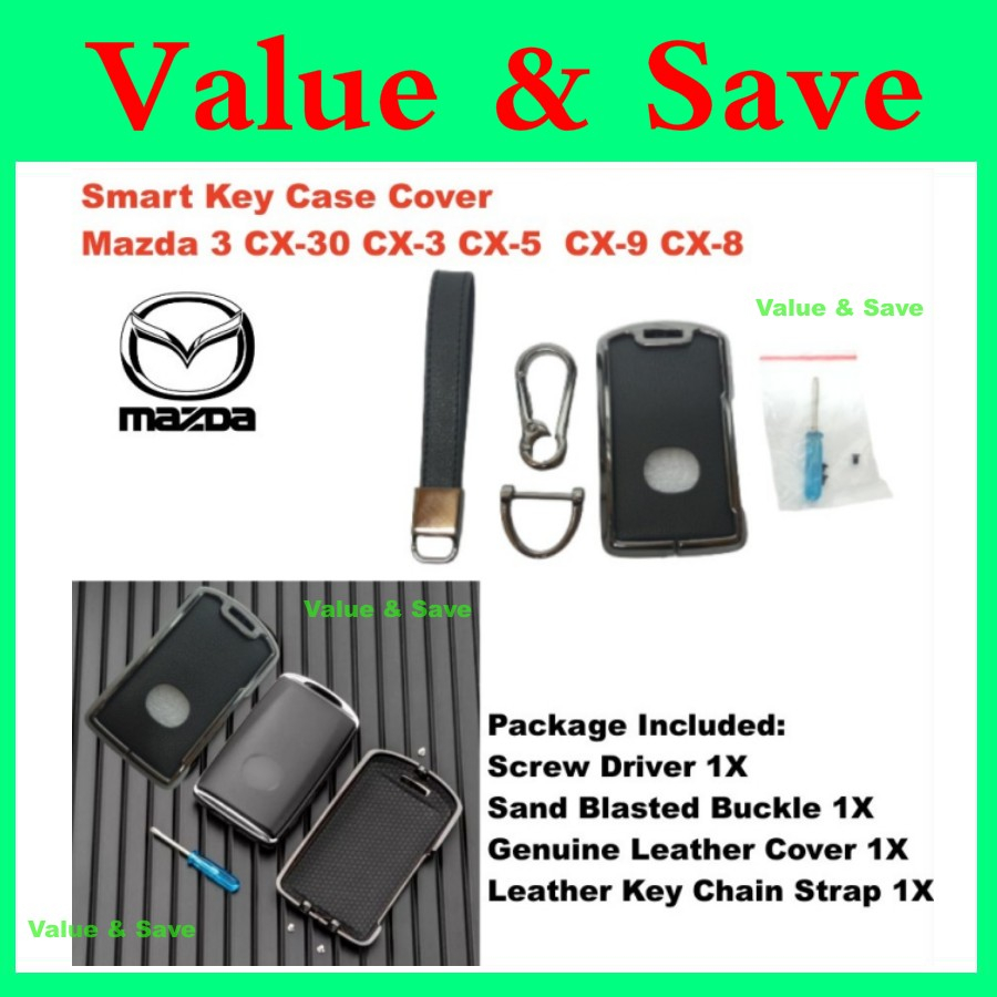 Mazda 3 CX30 CX3 CX5 CX8 CX9 Keyless Remote Control Smart Car Key Cover ...