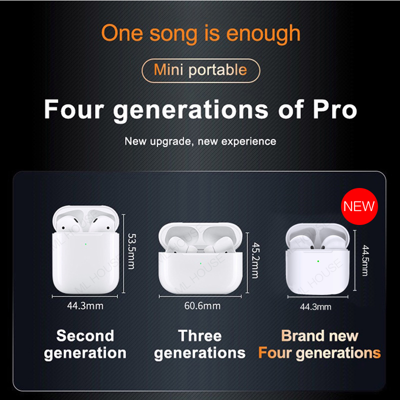 Inpods Pro 4 TWS Wireless Bluetooth Earphone BT5.1 Earbuds With Mic And ...
