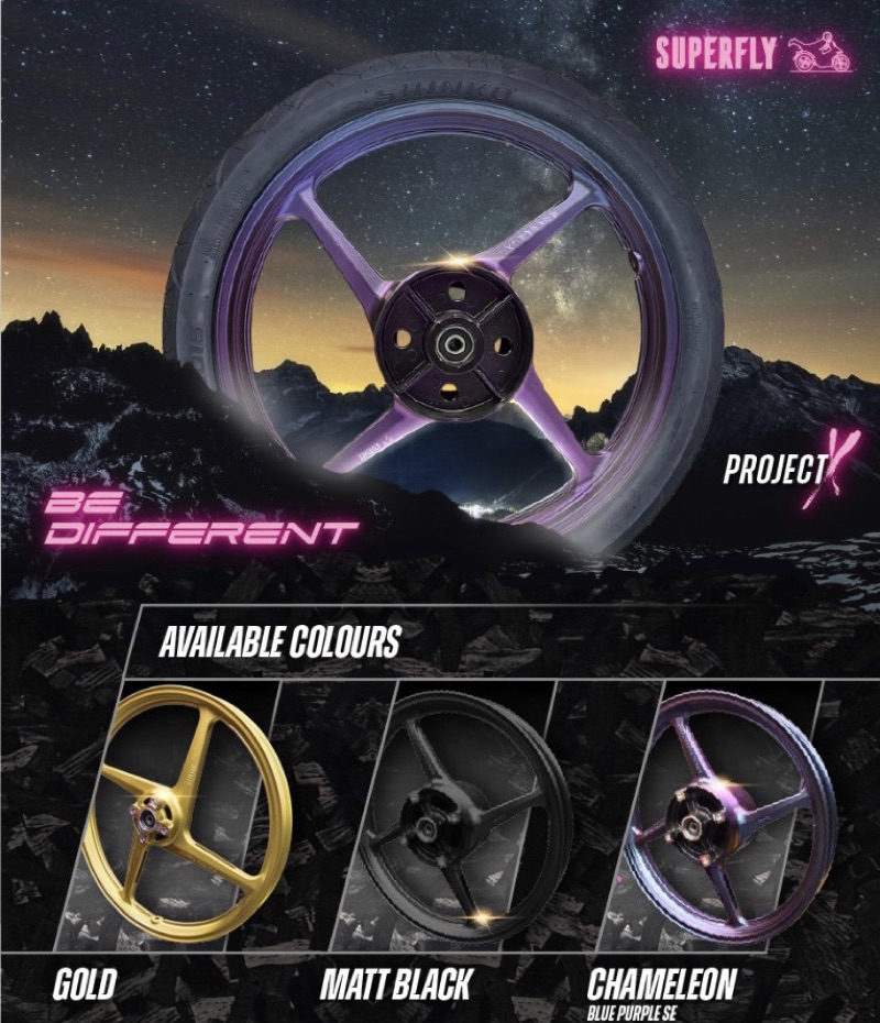 SUPERFLY PROJECT X SPORT RIM WITH BEARING Y15ZR Y15 Y16 LC135 LC5S 125Z ...