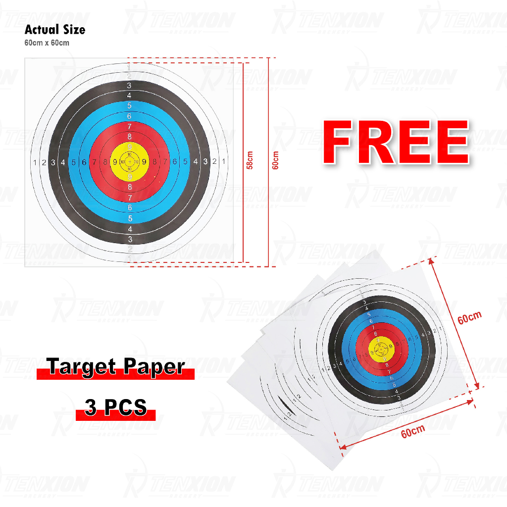 Free Target Face High Durability EVA XPE Foam Target Board Butt Archery ...
