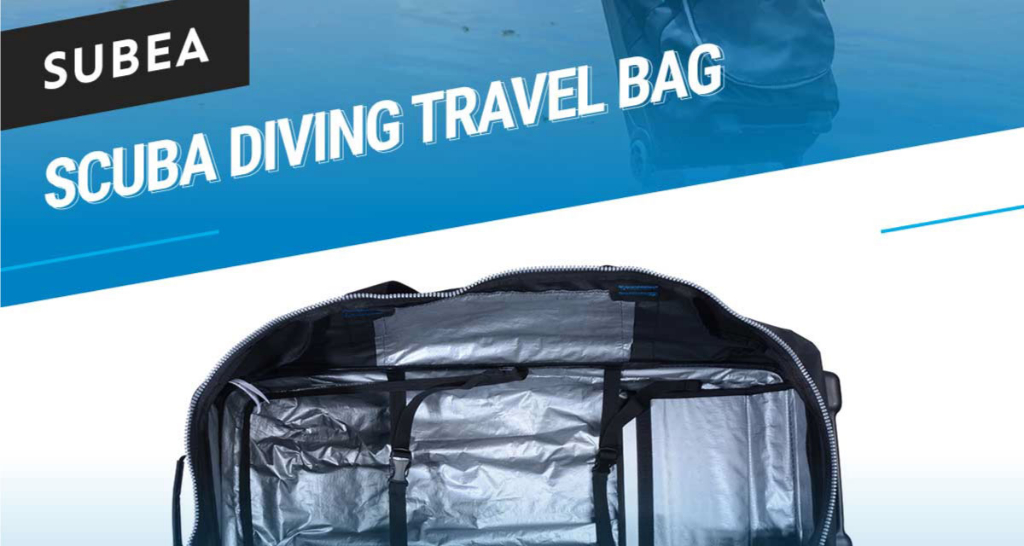 Decathlon Scuba Diving Travel Bag SCD with Roller - Subea (90L ...