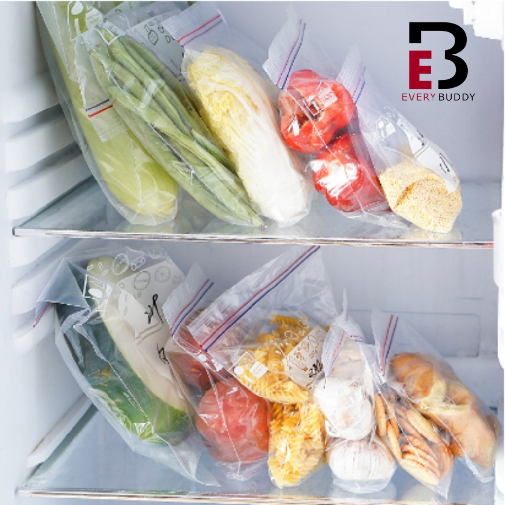 Food Freezer Zip Lock Food Bag Transparent Resealable Storage Zipper ...