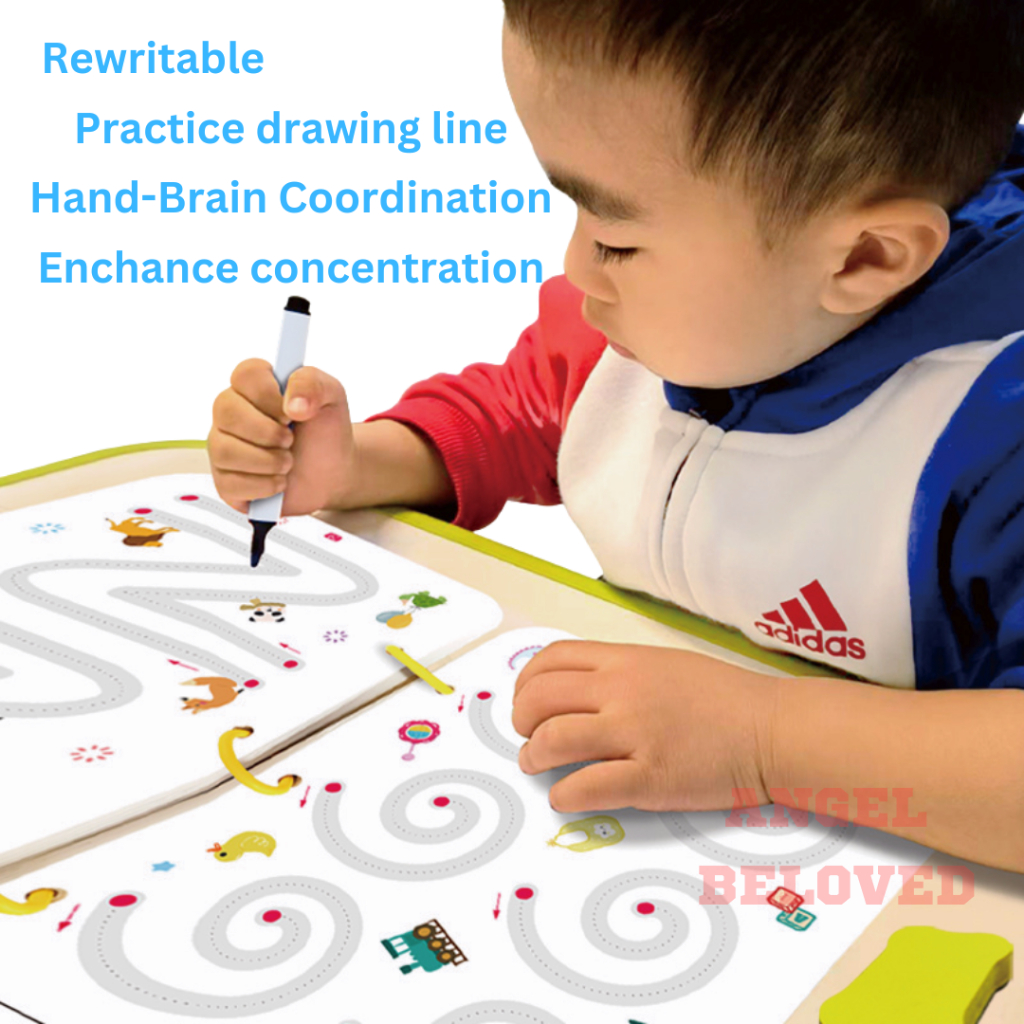 Prewriting Tracing Book for kids Drawing Book Pen Control cards ...