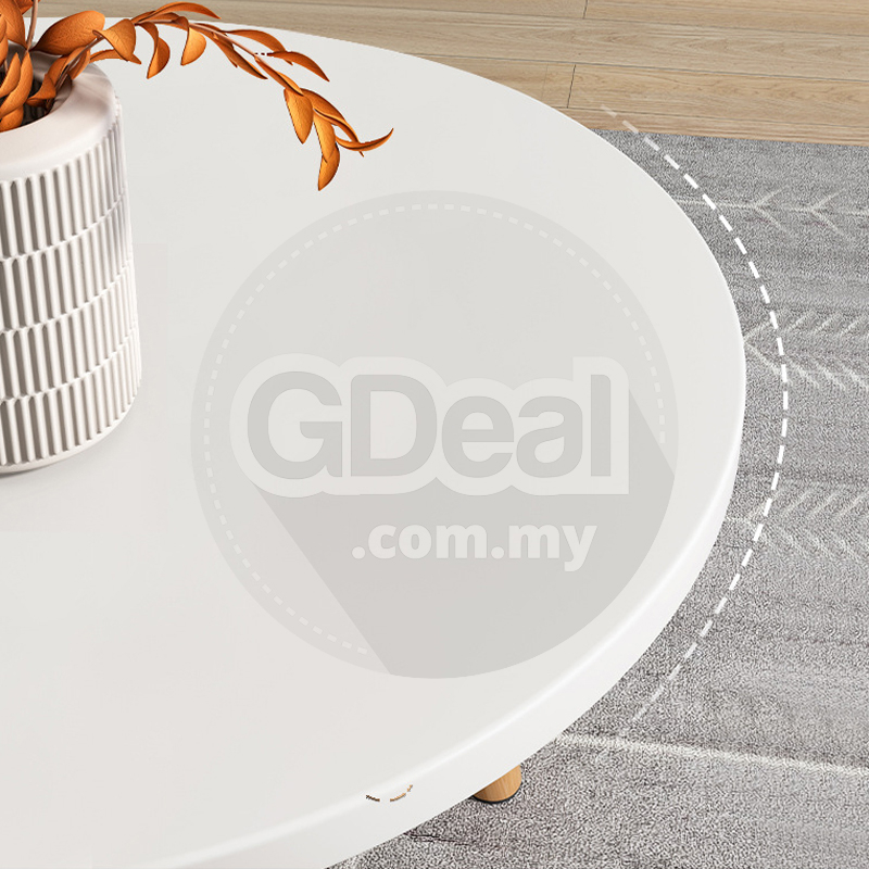 GDeal Small Coffee Table Simple Modern Creative Mini Round Table Coffee ...