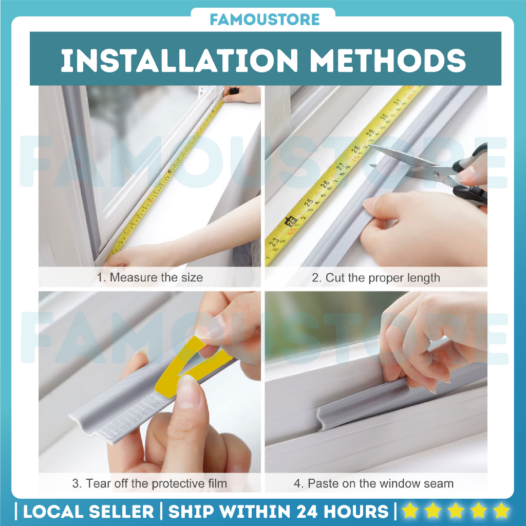 Sliding Window Sealing Strip Waterproof Gap Sealant Self Adhesive Tape ...