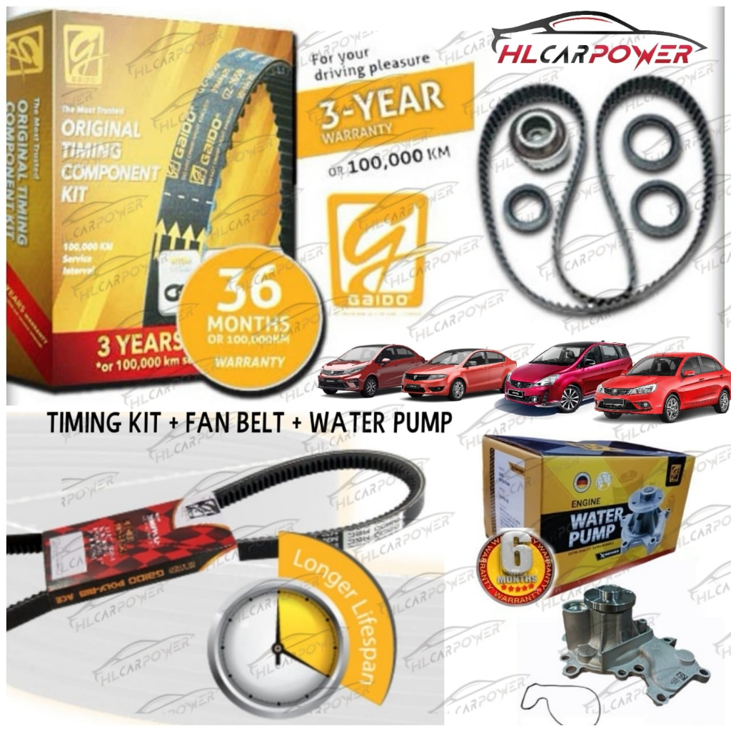 ️FLX ️ Timing Kit Set+Fan Belt+Water Pump for BLM FLX Exora Turbo Preve ...
