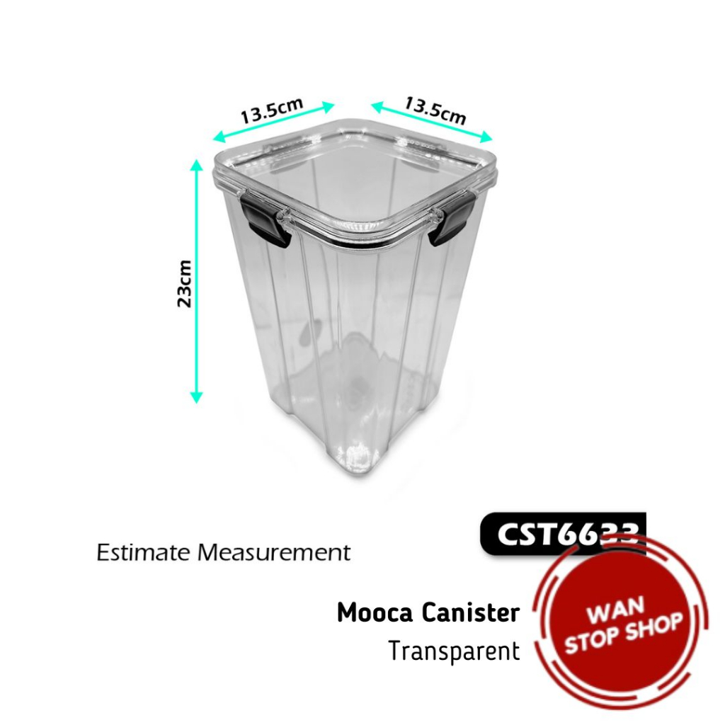 Mooca Canister Plastic Container Air Tight & Stackable Food Container ...