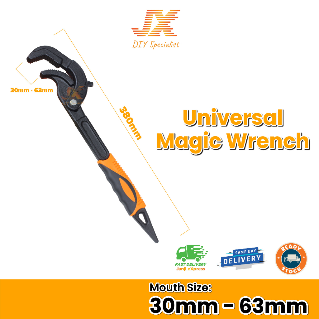 Multi Function Universal Quick Snap Adjustable Magic Wrench Ratchet Pipe Wrench Spanner Spanar ...