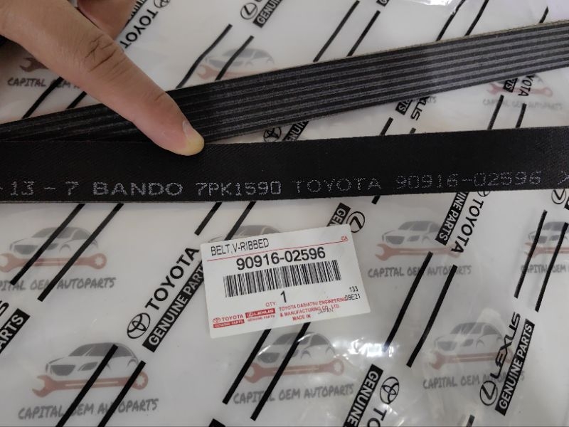 Original Toyota Estima 2.4 ACR50 (2AZ-FE Engine) & RAV4 ACA2# Fan Belt ...