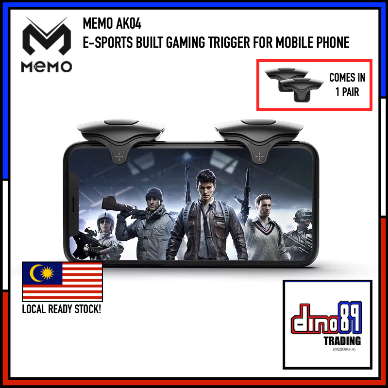 MEMO AK06 AK04 Mobile Phone Gaming Triggers for PUBG, Fortnite, CODM ...