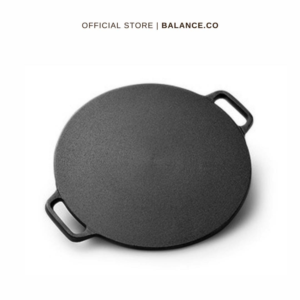Balance.co Pre-seasoned Pure Cast Iron Flat Pan Crepe Pan Dosa Tawa ...
