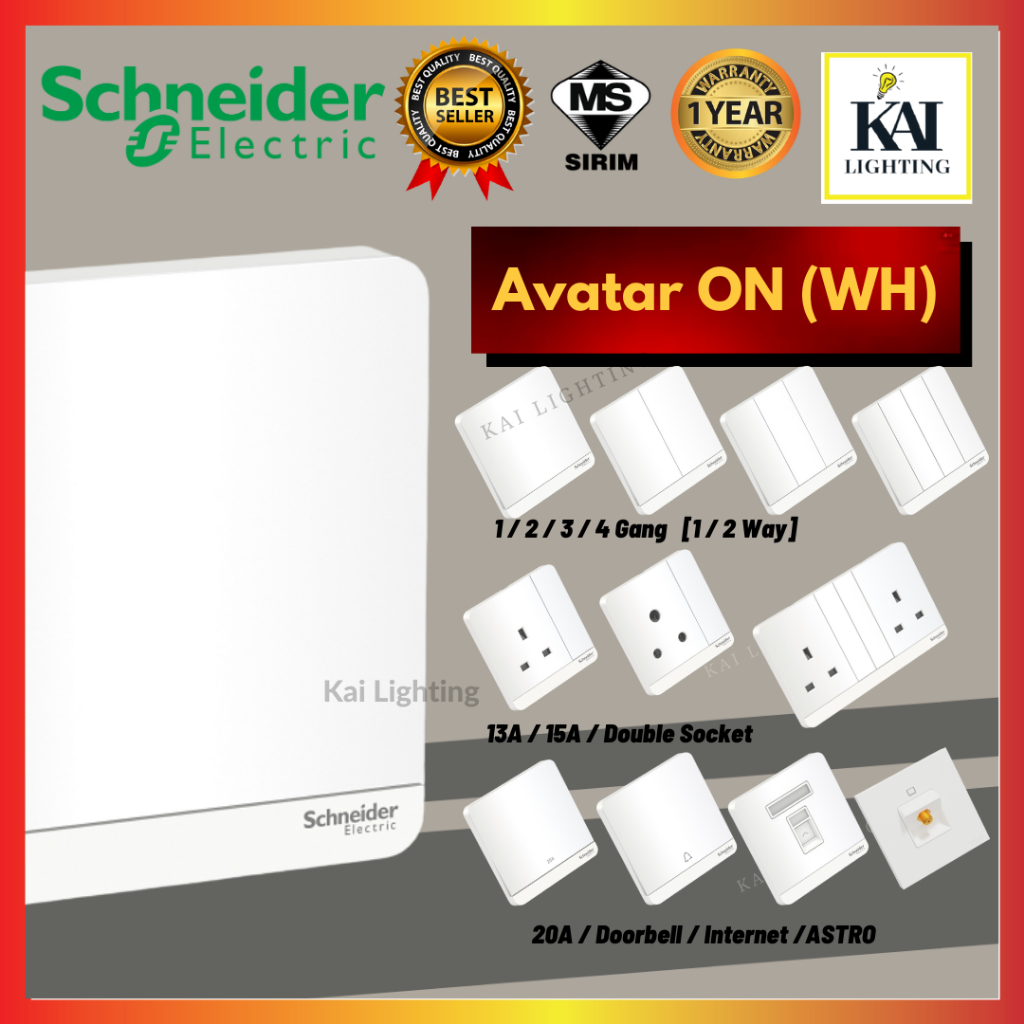Schneider Electric Avatar On Full Series Switches With Fluorescent ...