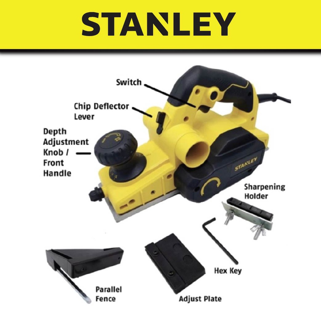 Stanley Wood Planer Machine STEL630 2mm Planner Woodworking Carpenter ...