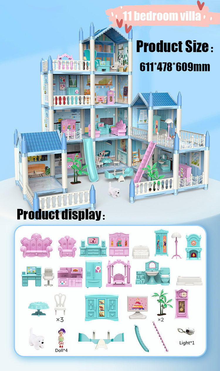 🔥Ready Stock🔥DIY Doll House Model Toy pretend Play Princess Dream ...