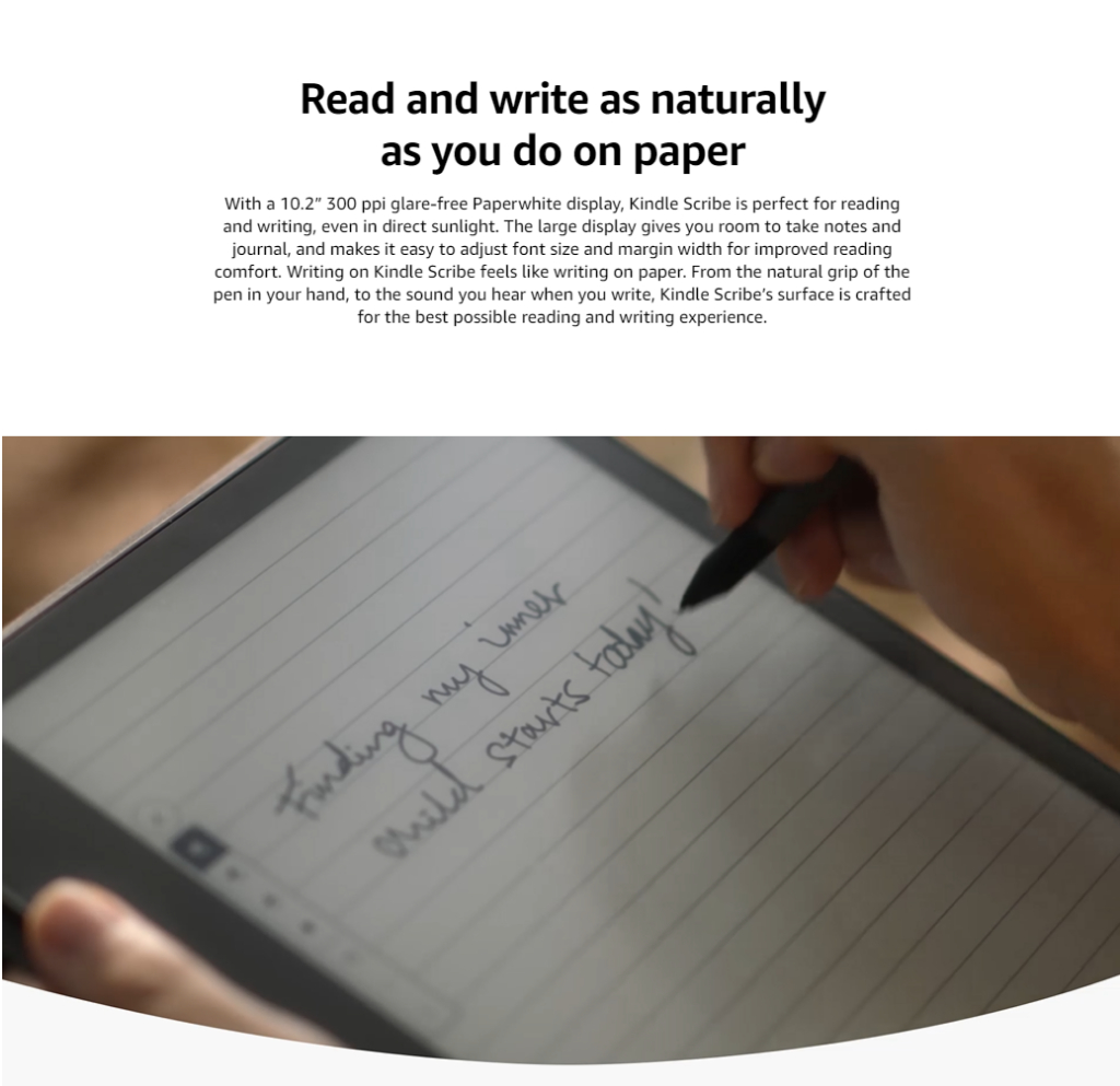 Kindle Scribe , the first Kindle for reading and writing, with a 10.2 ...