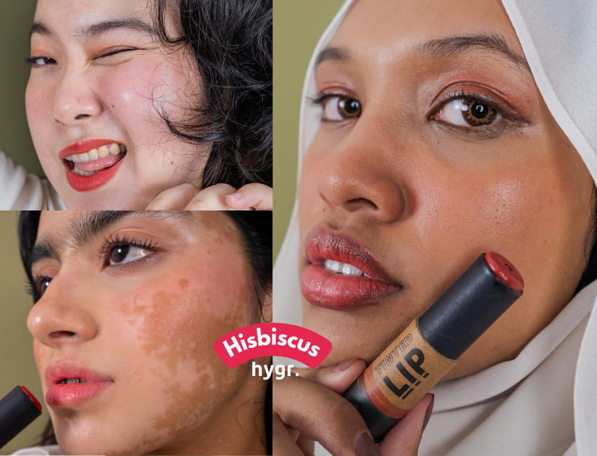 hygr Natural Tinted Lip Balm 2% Hyaluronic Acid - Hibiscus (5g ...