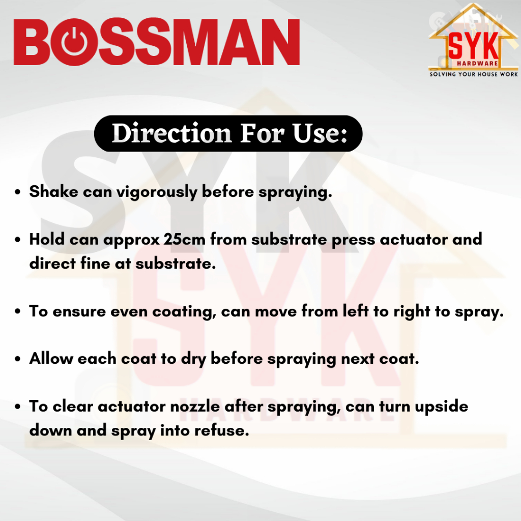 SYK Bossman Magic Aerosol Paint Cat Spray Paint Sprayer Metal and ...