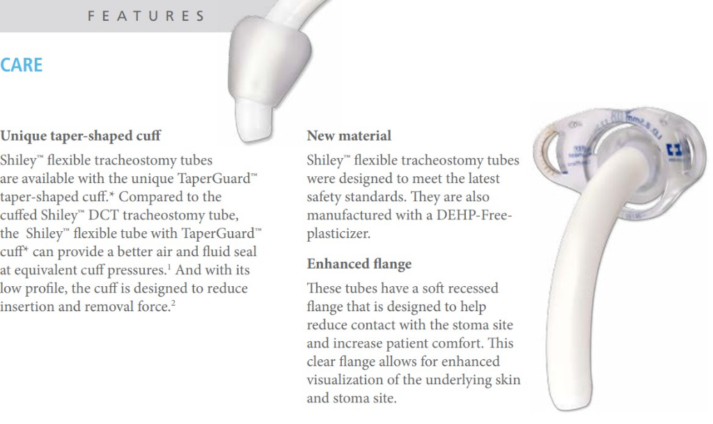 COVIDIEN Shiley Adult Flexible Tracheostomy Tube Cuffless 6UN75R (EXP03 ...