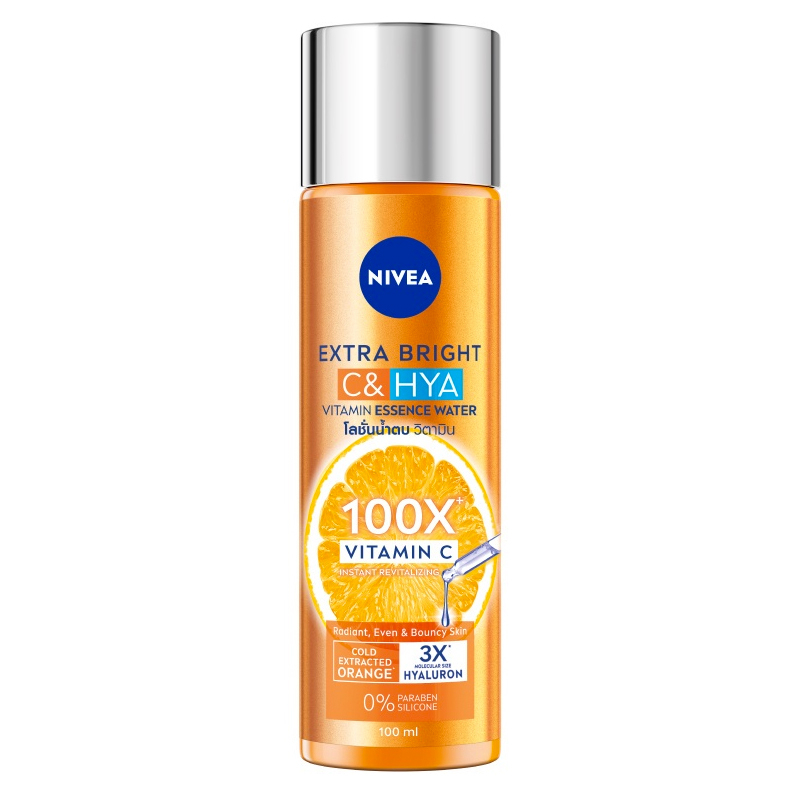 Nivea Extra Bright C & HYA Vitamin Essencce Water 100X Vitamin C ...