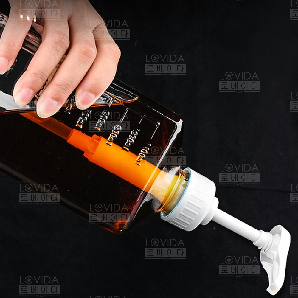 LOVIDA Sauce Pump Sugar Press Syrup Press Bottle 5cc 8cc 10cc 15cc Hand Pump Liquid Coffee Glass ...
