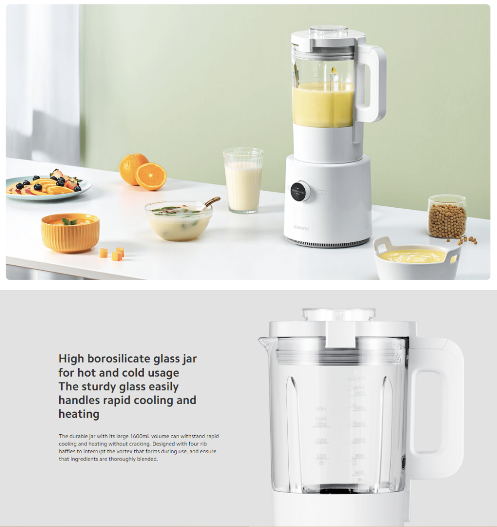 Xiaomi Mijia Smart Blender 1000W High Speed Juice Mixer 8 Gear Upright ...
