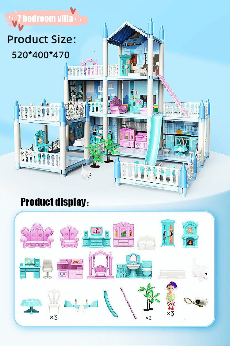 🔥Ready Stock🔥DIY Doll House Model Toy pretend Play Princess Dream ...