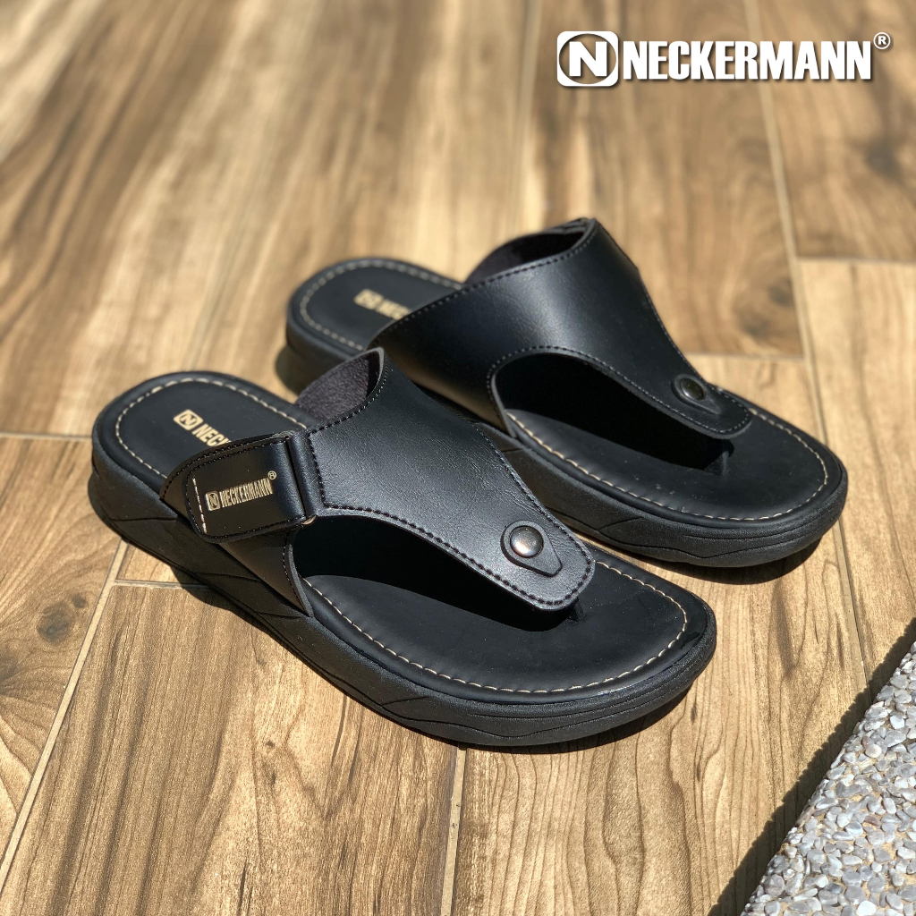 Neckermann Men's Hightide Comfort Leather Toe Post Sandals /Sandal ...