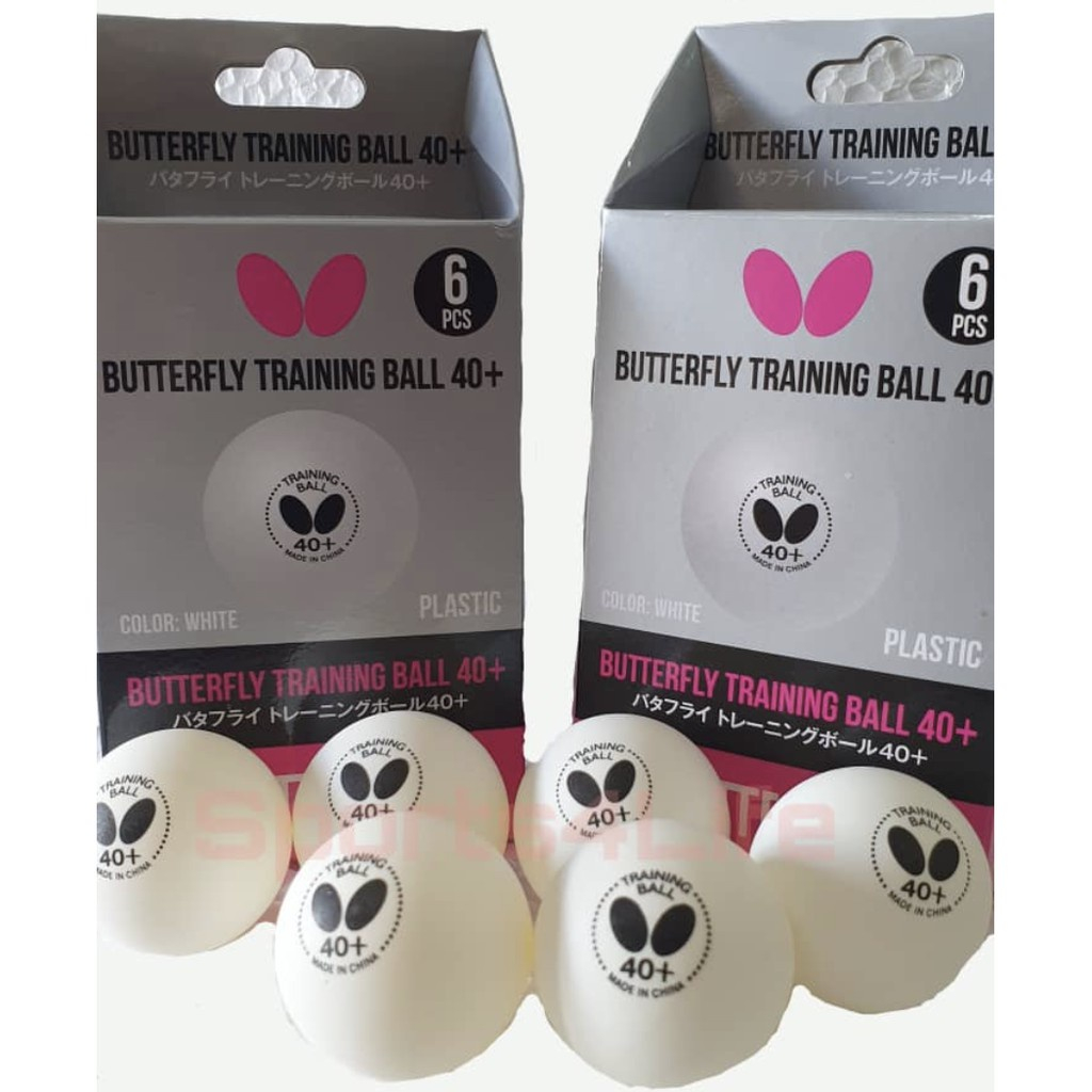 Butterfly Original Training Ball 40+ Plastic Table Tennis Ping Pong ...