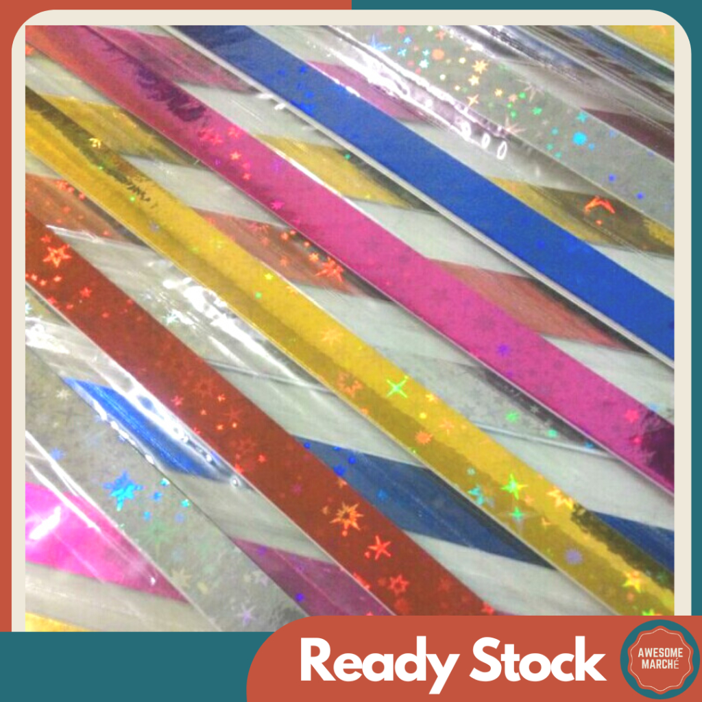 60pcs Origami Lucky Star Paper Strips Starry Starry Night Pearl 60A ...