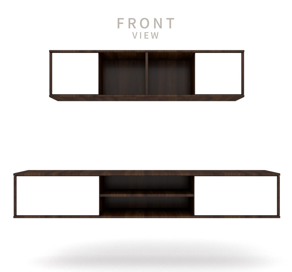 KitchenZ Wall Cabinet TV Cabinet Upper + Lower Tv Console Rak Tv ...