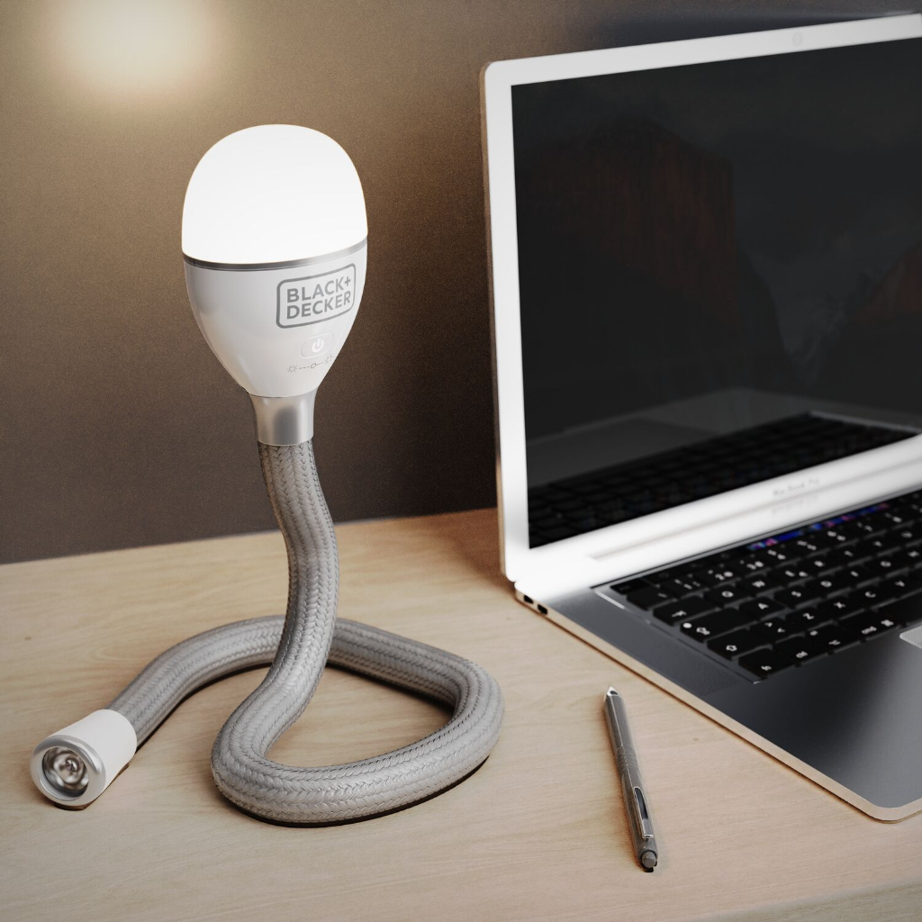 BLACK & DECKER BDCFSL01 LED Flexible Snake Light Flexible USB ...