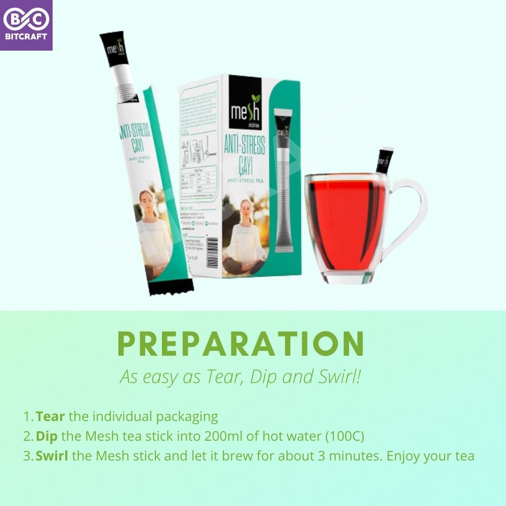 MESH Anti Stress Tea Stick Bag Imported From Turkey Teh Anti Stres ...