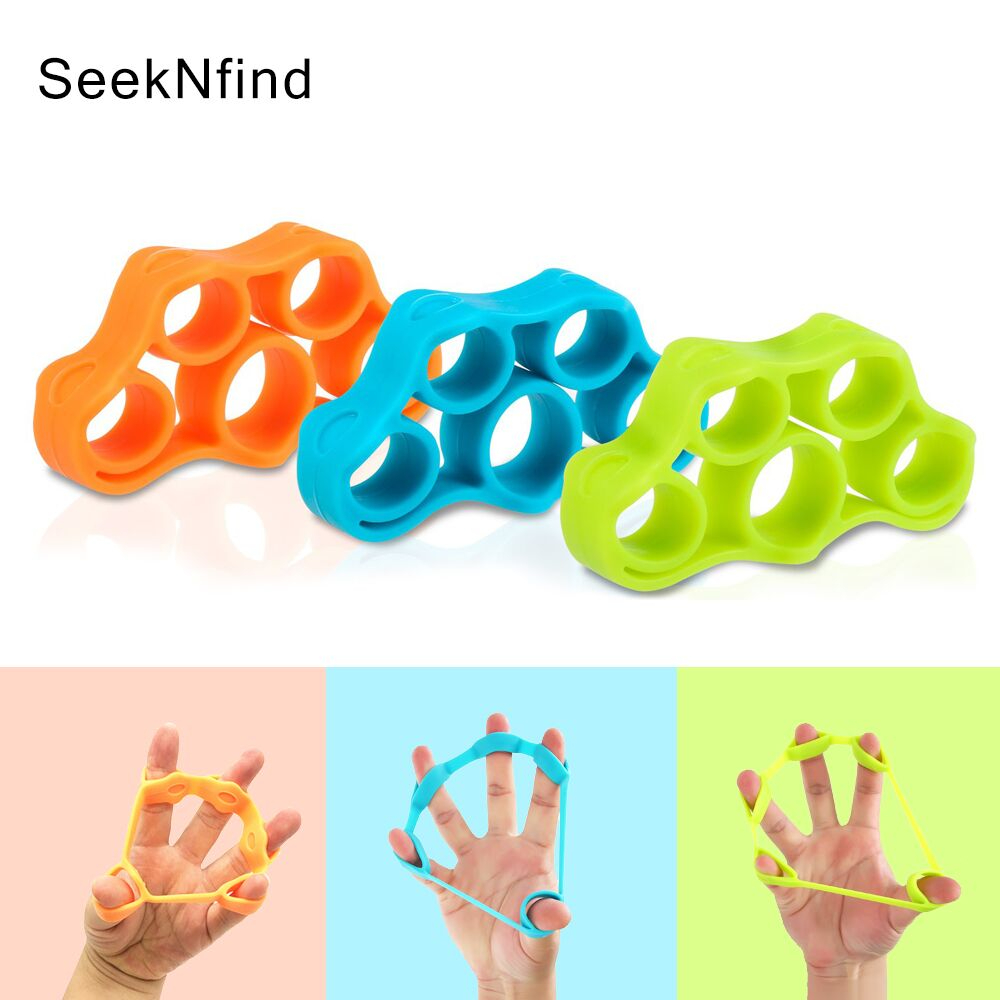 Silicone Hand Gripper Strengthener / Finger Grip Wrist Flexible Finger ...
