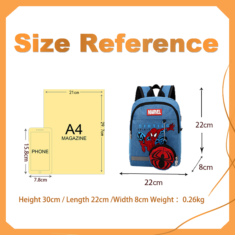 Beg Sekolah Kanak Boy Kindergarten School Bag Spider Man Beg Sekolah ...