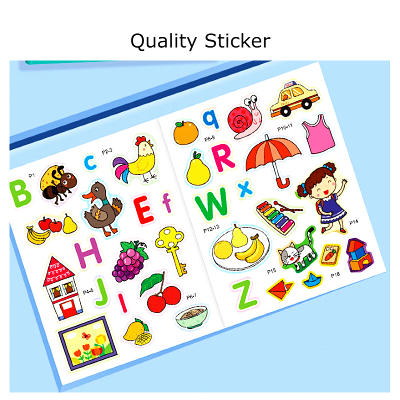 Sticker Book for Kids Sticker ABC Learning Children Book AnC Montessori ...