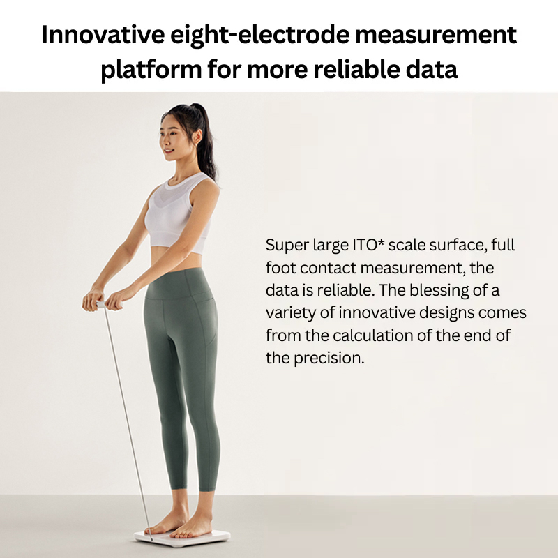 【8 Electrodes】Xiaomi Mijia Body Fat BMI Composition Scale Penimbang ...
