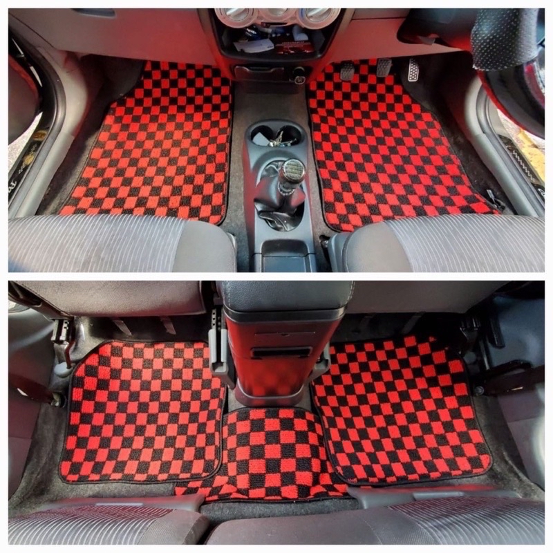 💥2022💥 Checkmate Dadu Karpet / RALLIART / Dice Carpet Car Mat Universal ...