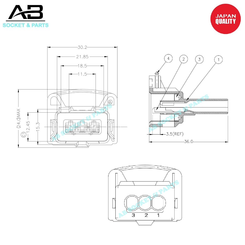 3 Pin Hyundai Getz Accent Matrix Elantra Tucson Naza Citra Camshaft ...