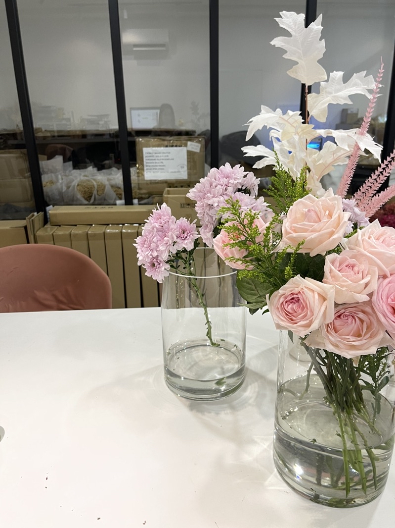 PMMM Glass Vase IKEA Cylinder Transparent Vase Pasu Bamboo Bunga Fish ...