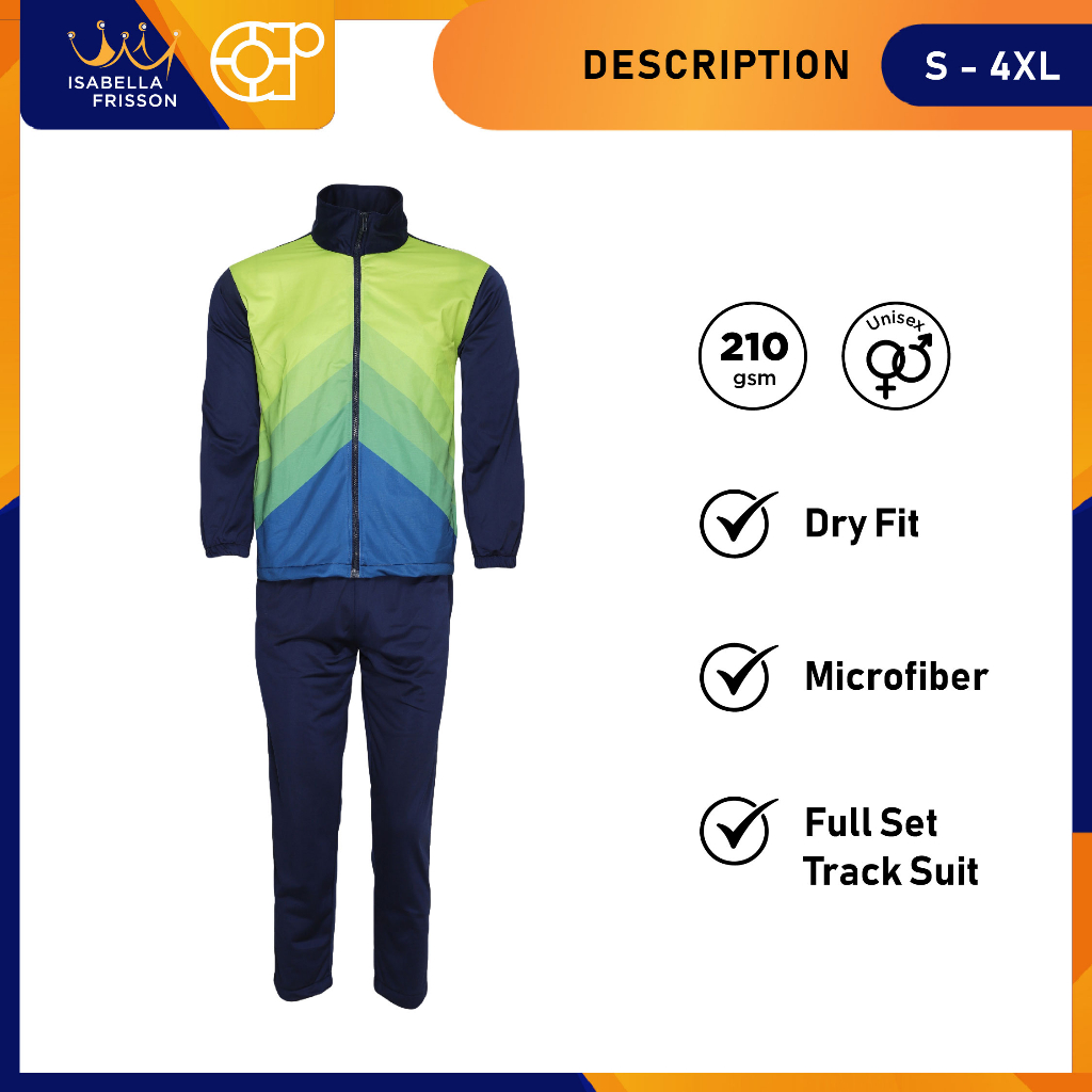 ARORA SPORTS UNISEX TRACKSUIT SUBLIMATION MICROFIBER T SUIT 05-08 ...