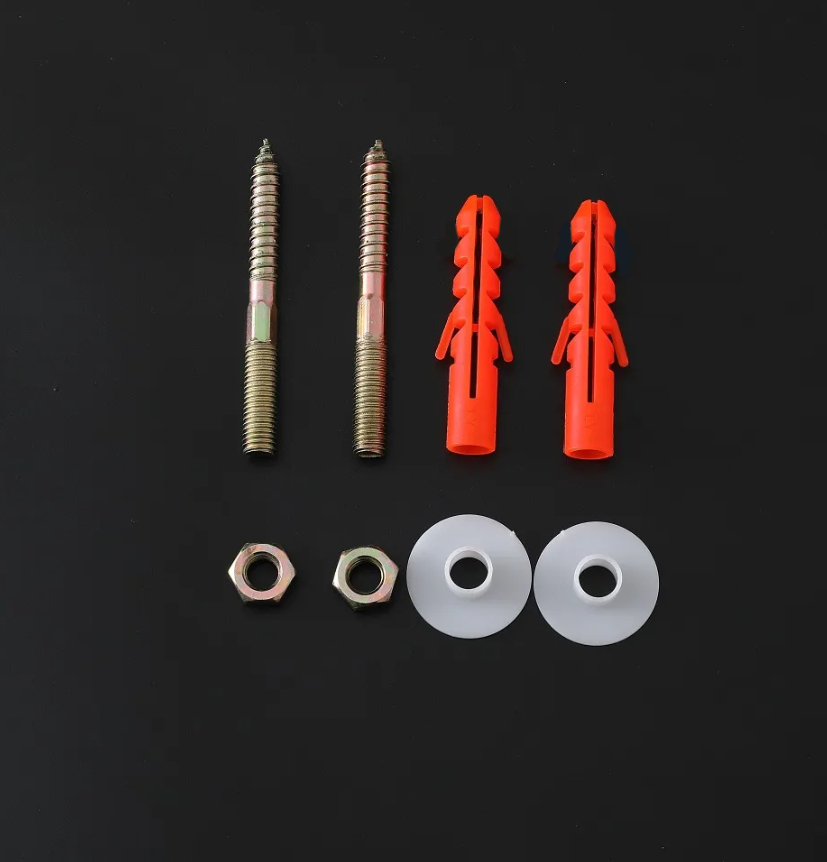 Wash Basin Screw with Nut and Wall Plug Set Fixing Sink Wall-Mounted ...