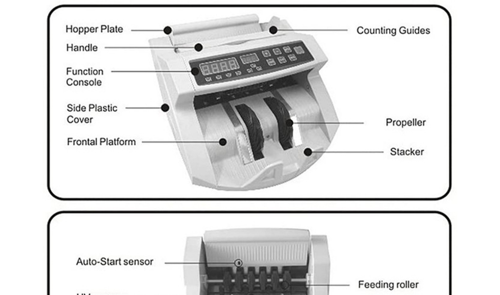 McJoden - BANKNOTE COUNTER with UV Function Cash Banknote Detector ...