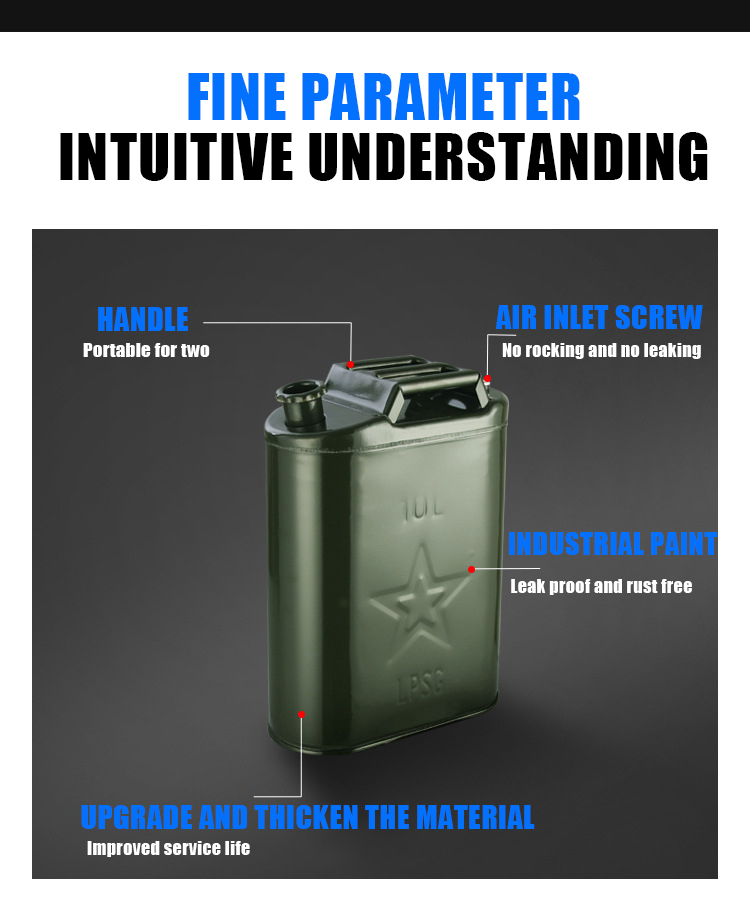 5L 10L 20L 25L 30L tong minyak petrol Jerry can oil drum gasoline drum ...