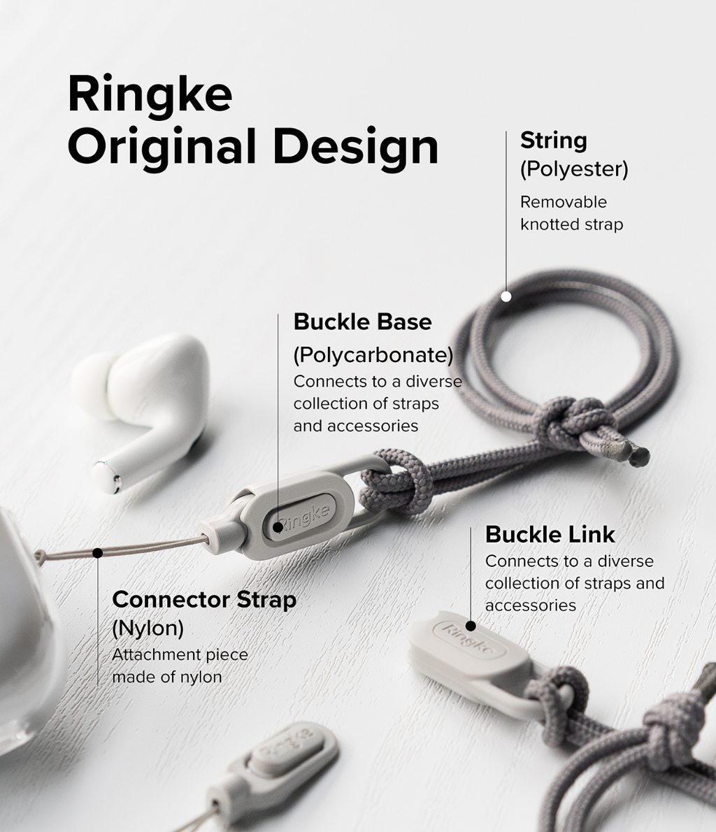 RINGKE® BUCKLE LINK Strap Designed for Smartphone Cases, Keys, Cameras ...